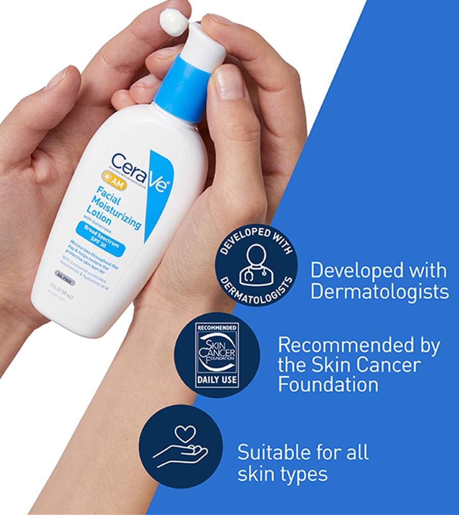 CeraVe AM Facial Moisturizing Lotion SPF 30 - 89Ml - Amarican Beauty