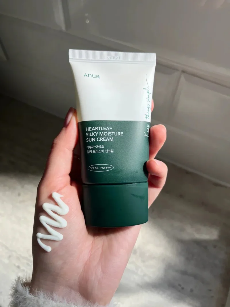 ANUA Heartleaf Silky Moisture Sun Cream - Amarican Beauty