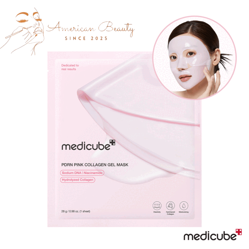 Medicube PDRN Pink Collagen Gel Mask 4Pc Pack - Amarican Beauty